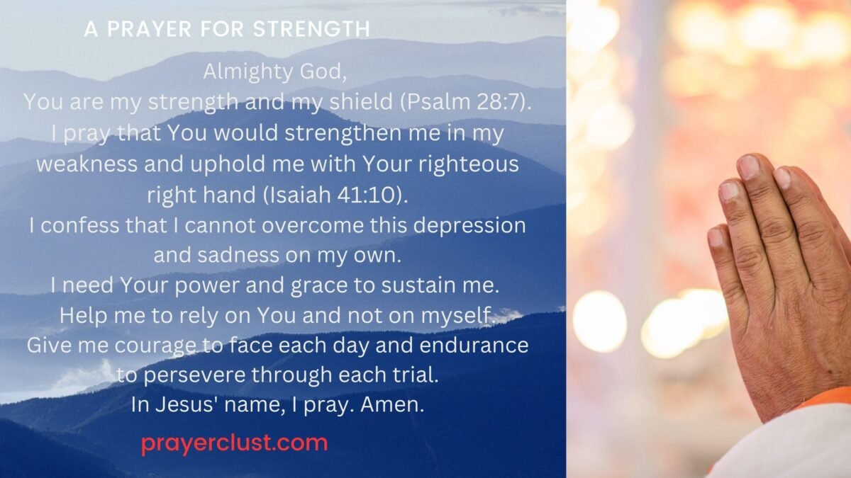 20 Short Prayers for those Struggling with Depression and Sadness ...