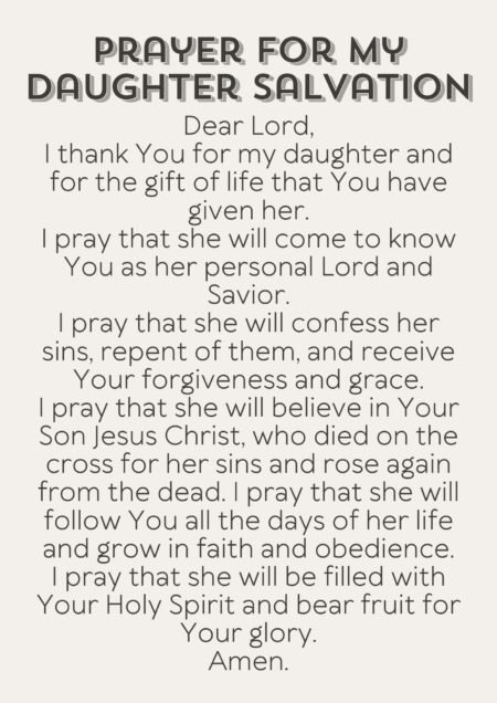 10 Powerful Prayers for My Daughter's Protection, Health, Happiness ...