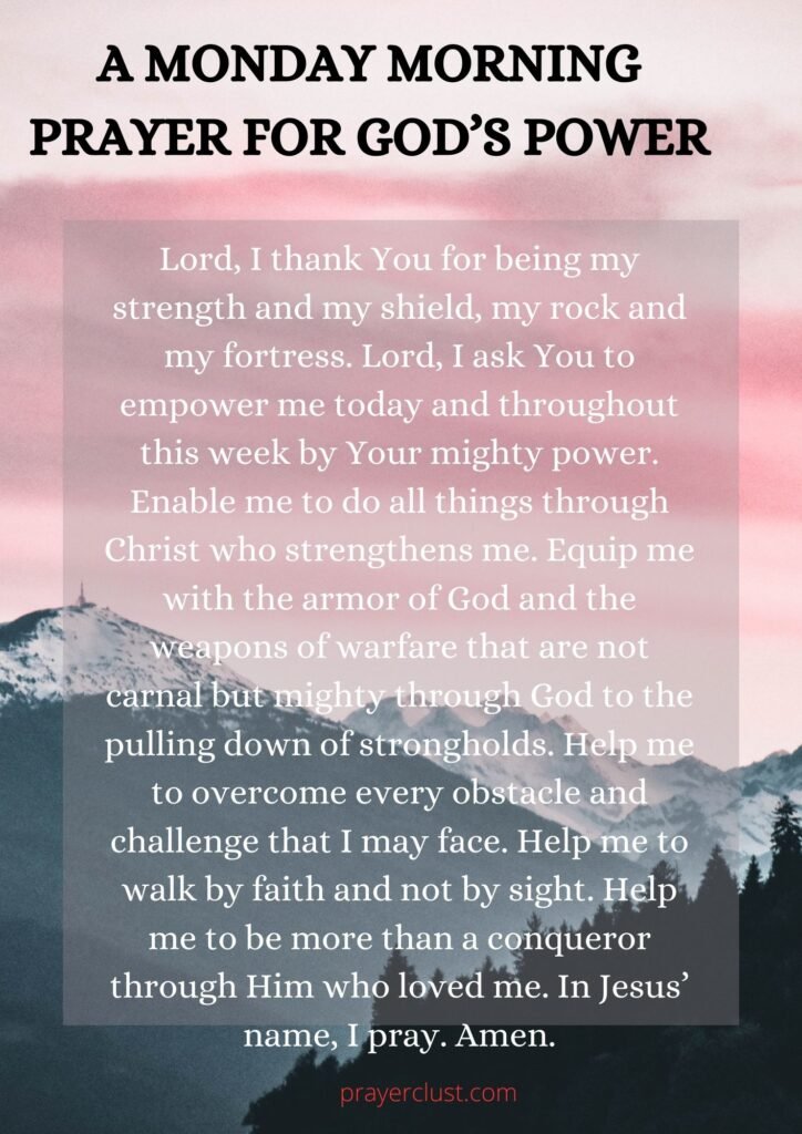 15 Uplifting Monday Morning Prayers for a Successful and Rewarding Week
