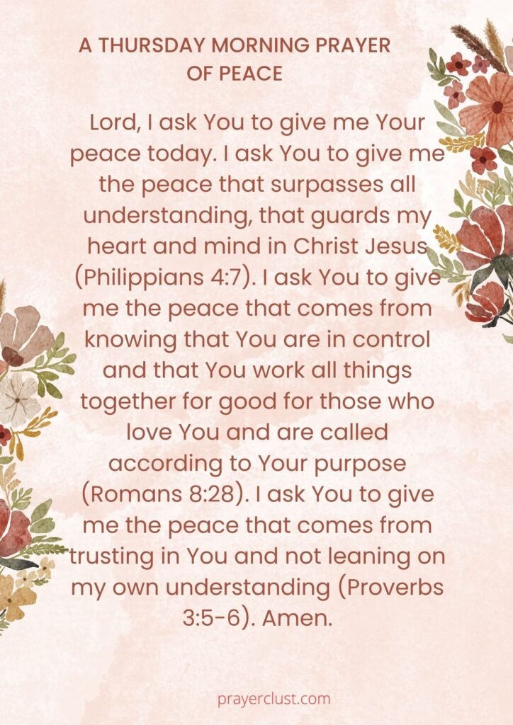 15 Powerful Thursday Morning Prayers to Invite His Presence and Receive ...