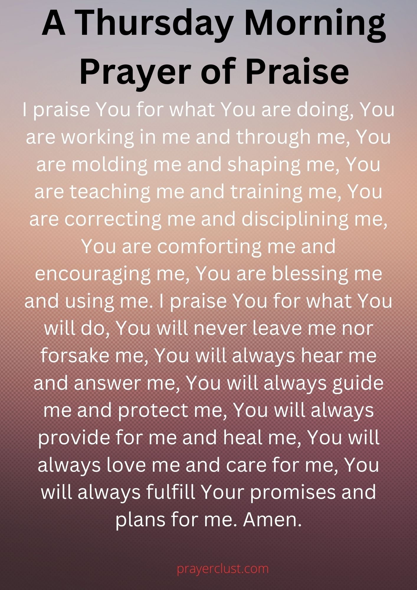 15 Powerful Thursday Morning Prayers to Invite His Presence and Receive ...