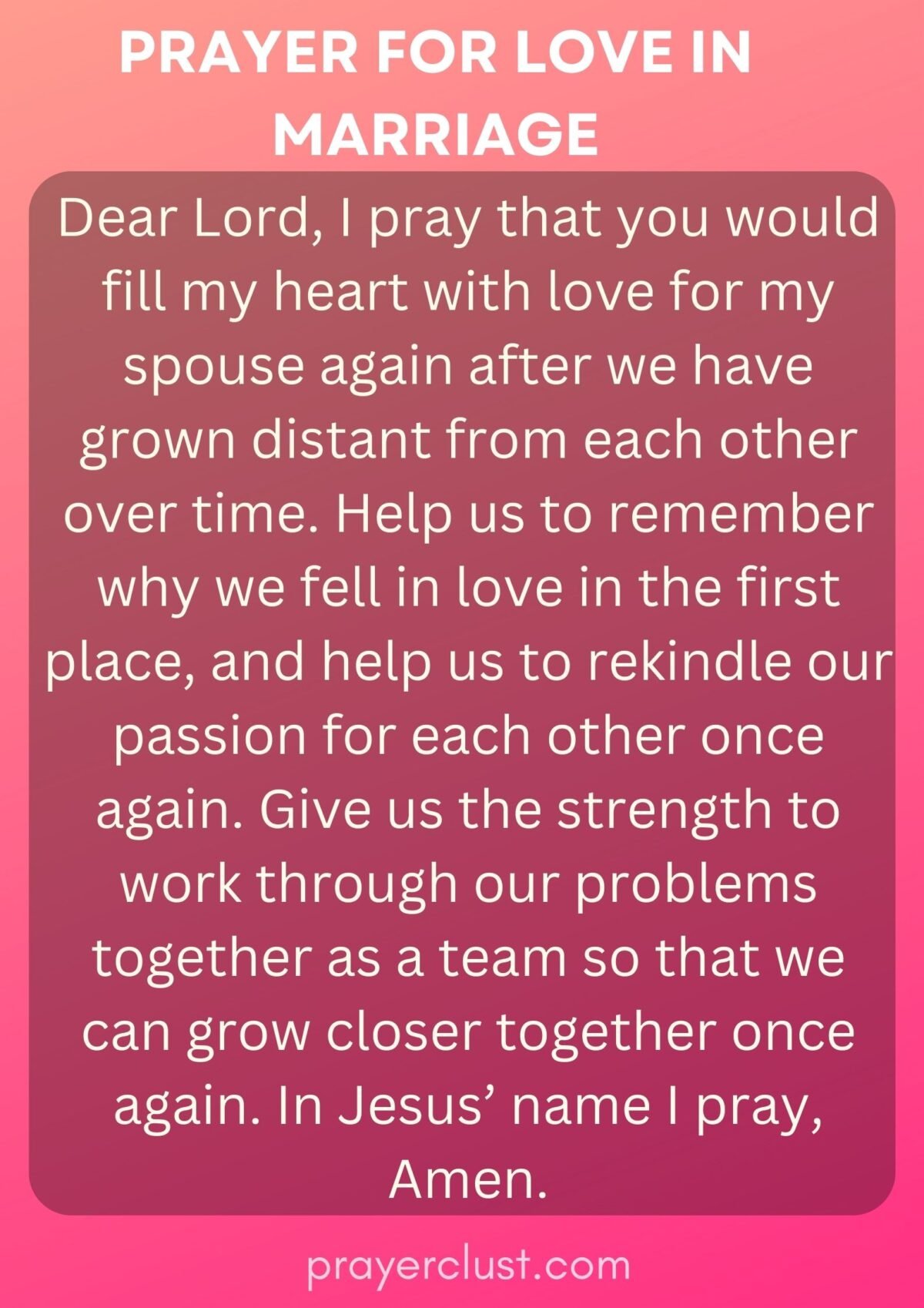 25 Short Healing Prayers for Marriage Restoration: Hope and Healing for ...