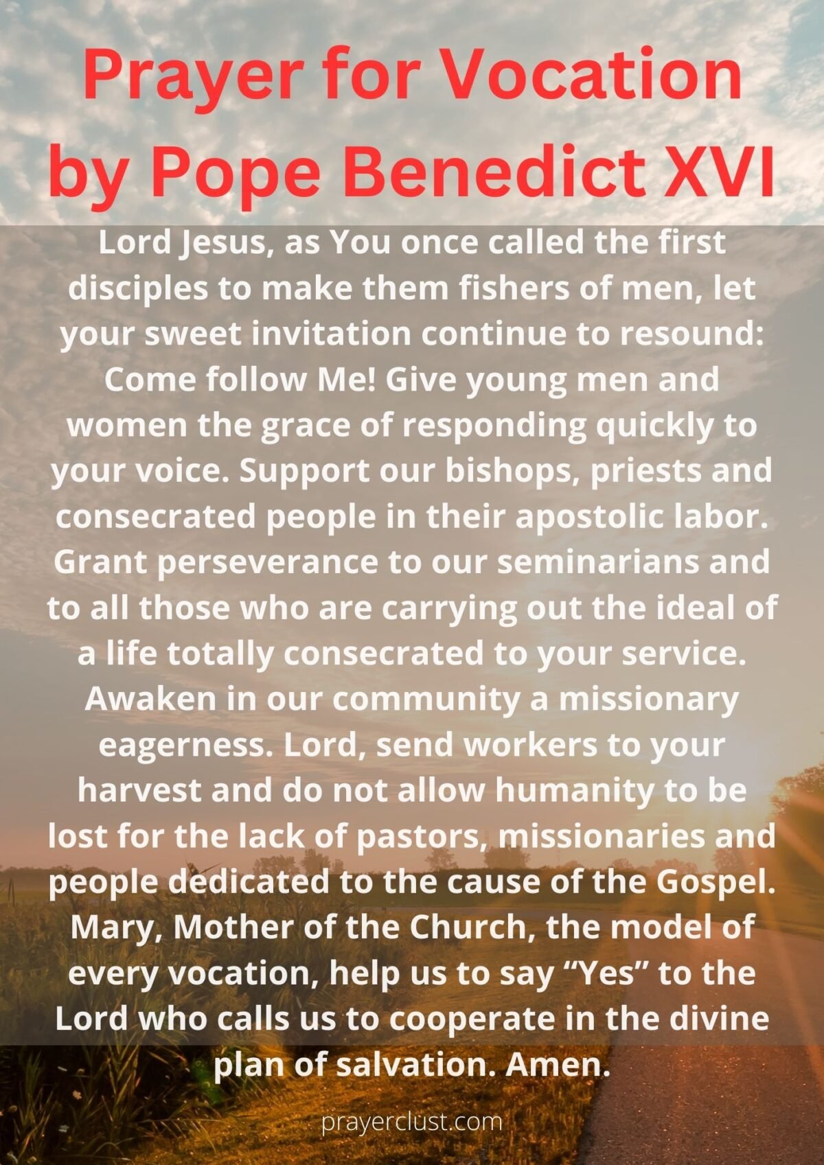 15 Catholic Prayer for Vocations: A Guide to Vocation Prayers and ...