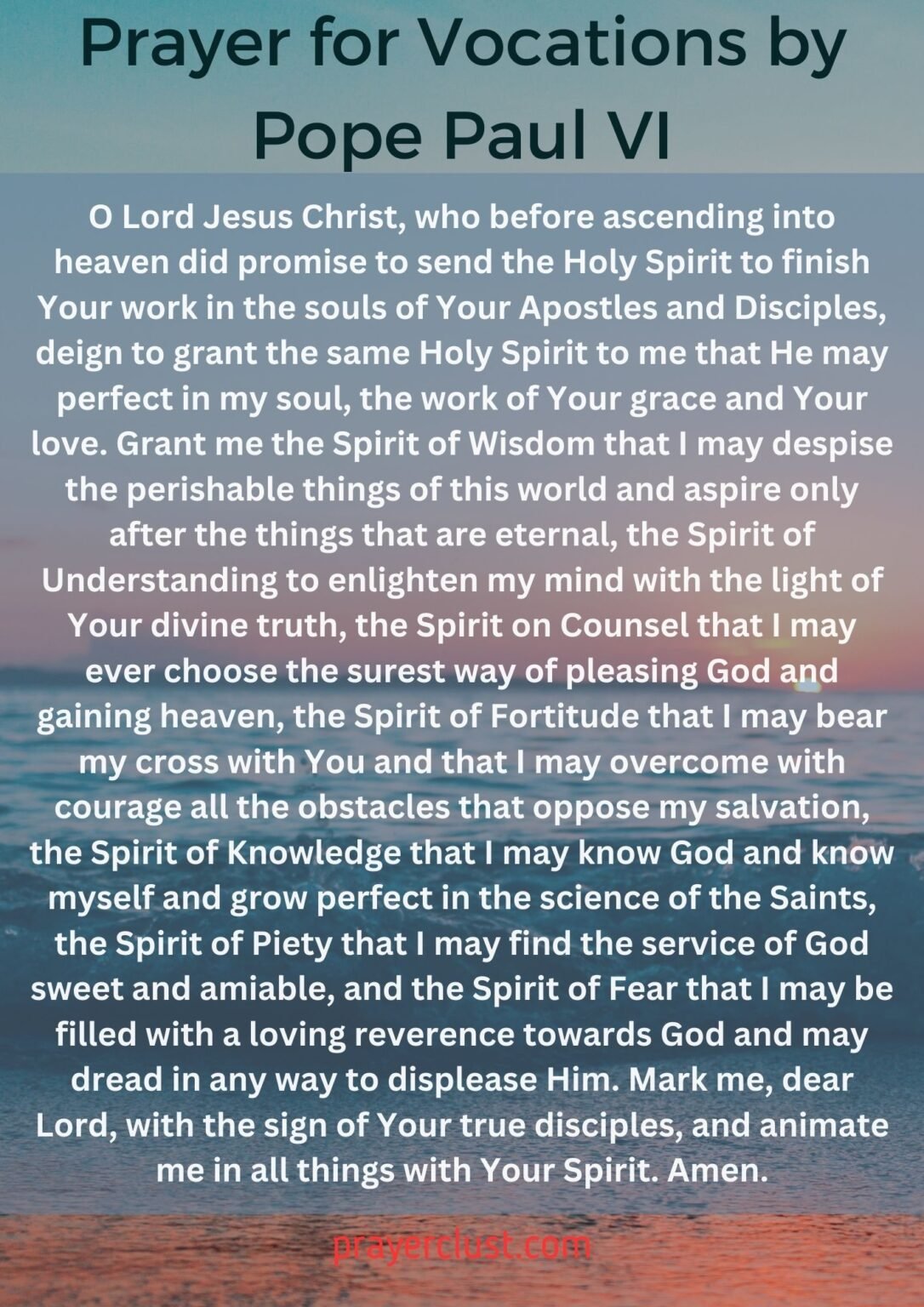 15 Catholic Prayer for Vocations: A Guide to Vocation Prayers and ...