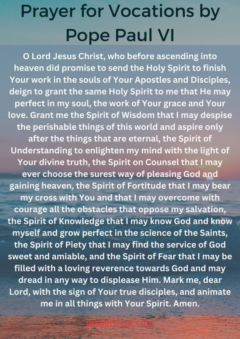 15 Catholic Prayer for Vocations: A Guide to Vocation Prayers and ...