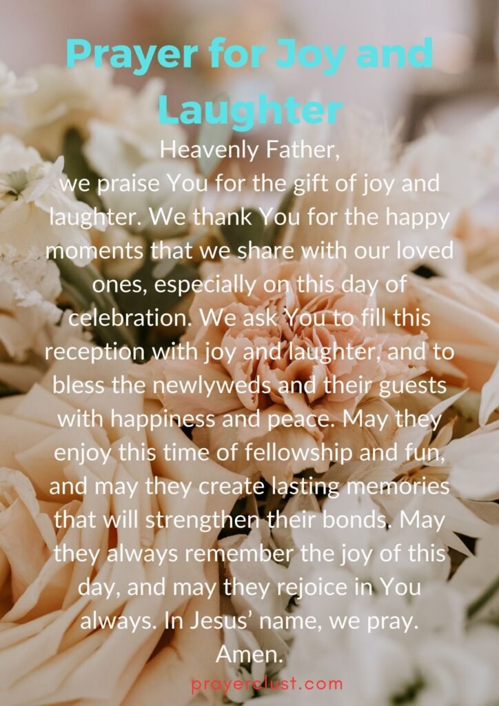 10 Christian Wedding Reception Prayers for a Blessed Union and Abundant Joy