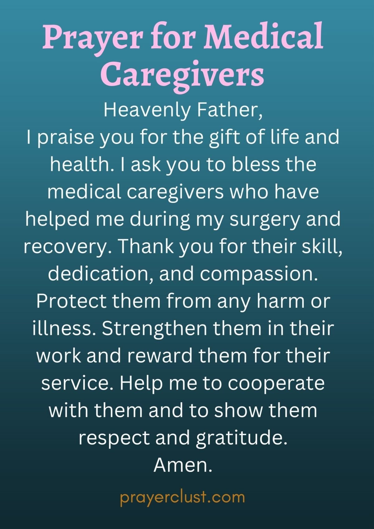 20 Powerful Prayers for Healing after Surgery for Strength and Comfort ...